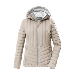 Steppjacke Killtec "KOS 75 WMN QLTD JCKT", Damen, Gr. 44, zement, Obermaterial: 100% Polyamid;Futter: 100% Polyamid;F&uuml;llung: 100% Polyester, Jacken Steppjacke, Leicht, atmungsaktiv, winddicht, wasserabweisend, packbar