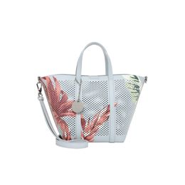 Shopper Tamaris "Shopper TAS Kendra", Damen, Gr. B/H/T: 36cm x 21cm x 12cm 0, blau (lightblau 530), PVC, Taschen Shopper