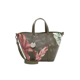 Shopper Tamaris "Shopper TAS Kendra", Damen, Gr. B/H/T: 36cm x 21cm x 12cm 0, gr&uuml;n (khaki 910), PVC, Taschen Shopper