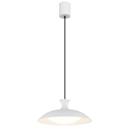 Globo LIGHTING H&auml;ngeleuchte "ROCHA", wei&szlig; matt, 1, &Oslash; 40cm H: 150cm, 1 Stk., Leuchten, LED H&auml;ngeleuchte f&uuml;r Esszimmer wei&szlig; modern, H&auml;ngeleuchte