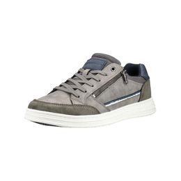Sneaker Tom Tailor "Tom Tailor Sneaker Lederimitat/Textil", Herren, Gr. 41, grau, Lederimitat, Textil, Schuhe Sneaker