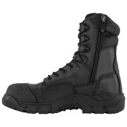 Schn&uuml;rschuh MAGNUM "MAGNUM Work &ndash; Sicherheitsmodelle Precision Rigmaster Sz Ct Cp Wp", Damen, Gr. 39, Normalschaft, schwarz, Vollnarbenleder, PU, TPU, Schuhe Schn&uuml;rschuh