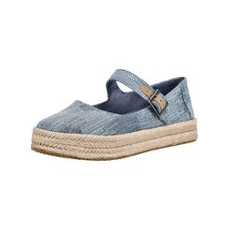 Toms Shoes Espadrille TOMS "TOMS Halbschuhe Textil", Damen, Gr. 37, blau, Textil, Schuhe Espadrille