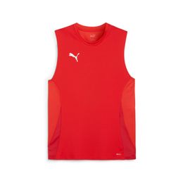 Fu&szlig;balltrikot Puma "TEAMGOAL SLEEVELESS JERSEY", Herren, Gr. L, Puma rot, Puma wei&szlig;, fast rot, Interlock, Obermaterial: 100% Polyester, unifarben, regular fit normal, Rundhals, Trikots Fu&szlig;balltrikot, f&uuml;r Fu&szlig;ball, &auml;rmellos, sportlicher Stil, aus Interlock-Material