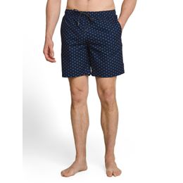 Badeshorts Tom Tailor, Herren, Gr. S, N-Gr, blau (blau shades), Web, Obermaterial: 100% Polyester. Futter: 100% Polyester, gemustert, Badehosen Badeshorts, mit Minimal-Print