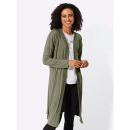 Shirtjacke Casual Looks "Shirtjacke", Damen, Gr. 36, khaki, 95% Polyester, 5% Elasthan, unifarben, Shirts Shirtjacke