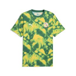 T-Shirt Puma "Senegal ftblCulture T-Shirt mit Print Herren", Damen, Gr. L, wild gr&uuml;n pel&eacute; gelb, Obermaterial: 100% Baumwolle. Rippe: 75% Baumwolle, 25% Polyester, clean, regular fit, Rundhals, Shirts T-Shirt