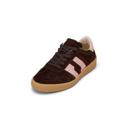 Marc O'Polo Sneaker MARC O'POLO "aus Rindleder", Herren, Gr. 38, burnt coffee, Obermaterial: 96% Leder (Rind), 4% Polyester, unifarben, Schuhe Sneaker