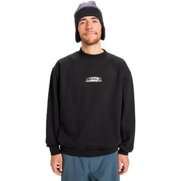 Sweater Quiksilver "Banging Bees", Herren, Gr. L, schwarz, Obermaterial: 50% Walkfrottier, 30% Walkfrottier, 20% Microfaser;, Sweatshirts Sweater