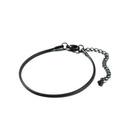 Armband "Schmuck Geschenk Edelstahl Armschmuck Armkette", schwarz, ANISTON JEWELRY & WATCHES, Armb&auml;nder, Damen, 21,5cm, Edelstahl, Armband, Made in Germany