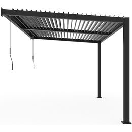 Terrassendach Sojag "Terrassen&uuml;berdachung Hana 1013 Schwarz", schwarz, B:399cm T:305cm, Aluminium, Terrassen&uuml;berdachungen, Mit individuell verstellbaren Lamellen, Topseller