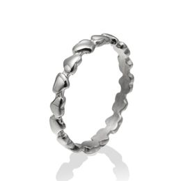 Fingerring "Schmuck Geschenk Edelstahl Damenring Ring Herz" Gr. 54, silberfarben, ANISTON JEWELRY & WATCHES, Fingerringe, Damen, 54, Edelstahl, 3mm, Fingerring, Made in Germany