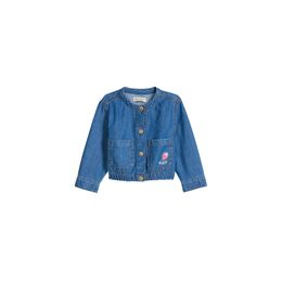 Marc O'Polo Outdoorjacke MARC O'POLO "mit elastischem Saum", Jungen, Gr. 104/110, mid blau denim, Obermaterial: 100% Baumwolle, unifarben, regular fit, Jacken Outdoorjacke
