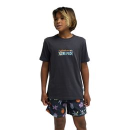 T-Shirt Quiksilver "One Piece Pirates Island", Jungen, Gr. 12(148-156cm), phantom, Obermaterial: 100% Walkfrottier;, Shirts T-Shirt