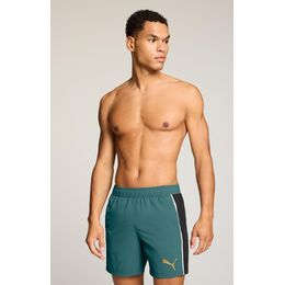 Badeshorts Puma, Herren, Gr. XL, N-Gr, emerald gr&uuml;n, Web, Obermaterial: 100% Polyester, Badehosen Badeshorts, mit seitlichen Taschen