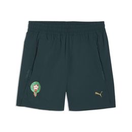 Shorts Puma "Marokko PumaTECH Relaxed Gewebte Shorts Herren", Damen, Gr. L, Normalgr&ouml;&szlig;en, gr&uuml;n terrain victory gold beige, Obermaterial: 100% Elastomultiester. Taschenfutter: 100% Polyester, relaxed fit, Hosen Shorts