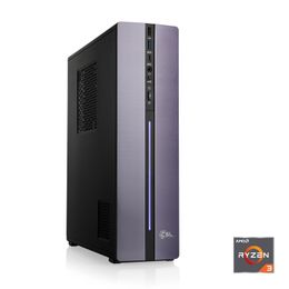 CSL PC "Gemini Slim V24694", schwarz, Microsoft Windows 11 Home (64 Bit), 16 GB RAM 500 GB SSD, Desktop-PCs, PC