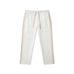 Stoffhose IRASUTO STUDIOS "Irasuto Studios OPEN HEM PANTS", Herren, Gr. L, US-Gr&ouml;&szlig;en, sand, 70% Polyester, 30% Baumwolle, loose fit, Hosen Stoffhose
