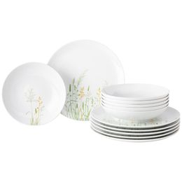 Geschirr-Set Seltmann Weiden "Tafelservice Liberty Meadow Grasses 12er Set bunt", bunt, 12, Porzellan, Geschirr-Sets, Geschirr-Set, Sp&uuml;lmaschinengeeignet, Mikrowellengeeignet, Ofenfest, Salamandergeeignet, K&uuml;hlschrankgeeignet, Gefrierschrankgeeignet