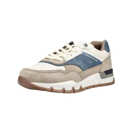 Sneaker Tom Tailor "Tom Tailor Sneaker Lederimitat/Textil", Herren, Gr. 40, beige, Lederimitat, Textil, Schuhe Sneaker