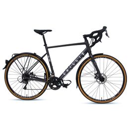Gravelbike CHILLIZ "GL.08" Gr. 54, schwarz, matt, schwarz, Fahrr&auml;der, 54cm, 28 Zoll (71,12cm) hinten: 28 Zoll (71,12cm)