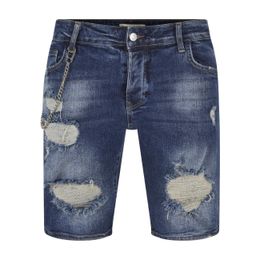 Shorts 2Y Premium "2Y Premium Herren 2Y Jeans Shorts", Herren, Gr. 30, Normalgr&ouml;&szlig;en, blau, 97% Baumwolle, 3% Elasthan, unifarben, normal, Hosen Shorts