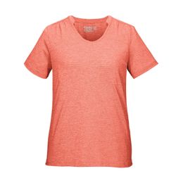 T-Shirt Killtec "KOS 29 WMN TSHRT", Damen, Gr. 38, coral, Obermaterial: 61% Polyester, 30% Polyamid, 9% Elasthan, Shirts T-Shirt, Atmungsaktiv, schnelltrocknend, Melange-Optik, Stretchkomfort