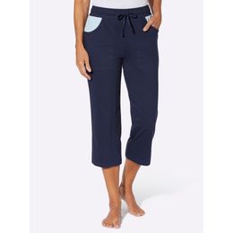 7/8-Hose, Herren, Gr. 38, Normalgr&ouml;&szlig;en, marine, 100% Baumwolle, unifarben, Hosen 7/8-Hose