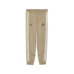 Sporthose Puma "Marokko KING Slim Anthem Hose Herren", Herren, Gr. L, Normalgr&ouml;&szlig;en, oak branch schwarz myrtle beige gr&uuml;n, Obermaterial: 63% Polyester, 37% Baumwolle. Taschenfutter: 100% Polyester. Rippe: 7% Elasthan, 93% Polyester. Besatz: 100% Polyester, slim fit, Hosen Sporthose