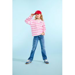 Weite Jeans KIDS Only "KOGJUICY WIDE LEG PINTUCK DNM AZG", Jungen, Gr. 134, N-Gr, medium blau denim, Denim/Jeans, Obermaterial: 99% Baumwolle, 1% Elasthan, unifarben, Basic lang, Jeans
