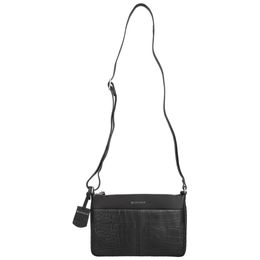 Umh&auml;ngetasche Burkely "Burkely Taschen Leder", Damen, Gr. onesize, schwarz, Leder, Taschen Umh&auml;ngetasche