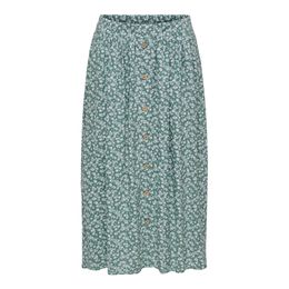 Sommerrock Only "ONLMILANO AOP LIFE LONG SKIRT WVN NOOS", Damen, Gr. M, balsam gr&uuml;n aop:cd milano flower, Web, Obermaterial: 100% Viskose, bedruckt, lang, R&ouml;cke, Viskose