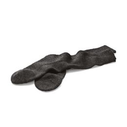 Hirsch Natur Wollsocke mit Walkfilzsohle