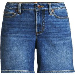 LANDS' END Recover Jeansshorts, Damen,  Blau, Elasthan/Baumwoll-Mischung/Polyester-Mischung, by Lands' End