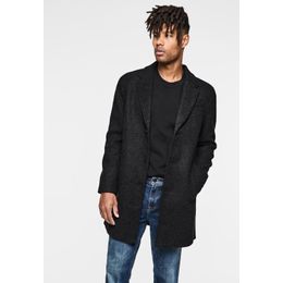 Outdoorjacke Street One MEN, Herren, Gr. L (42), grau (ash grau melange), Stoff, Obermaterial: 100% Polyester. Futter: 100% Polyester, unifarben, gerade lang, V-Ausschnitt, B&uuml;ndchen, Jacken Outdoorjacke, mit Knopfleiste