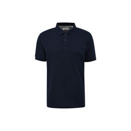 Poloshirt s.Oliver "Poloshirt Basic Poloshirt 1er Pack", Damen, Gr. M, blau (dunkelblau), Obermaterial: 100% Baumwolle CO., Shirts