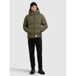 Steppjacke Khujo "SILAS3", Herren, Gr. XL, light moss gr&uuml;n, 100% Nylon, unifarben, regular fit, eingesetzt elastischer Bund mit Windstopper, Jacken Steppjacke