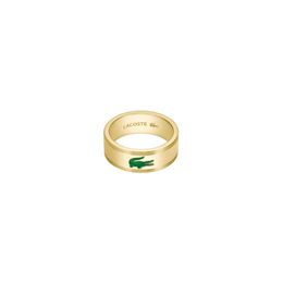 Fingerring Lacoste "ARTHOR" Gr. 62, gelbgoldfarben, gr&uuml;n, Fingerringe, Damen, 62, Edelstahl, Fingerring