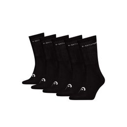 Kurzsocken Head "Socken Head ELEMENTS ALL SPORTS CREW ECOM 5er Pack", Herren, Gr. 39-42, schwarz, Obermaterial: 72% Baumwolle CO. 26% Polyester PES. 1% Polyamid PA. 1% Elasthan EL., Socken