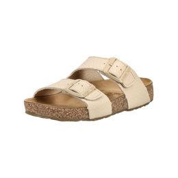 Hausschuh Haflinger "Haflinger Hausschuhe Leder", Herren, Gr. 40, creme, Leder, Schuhe Hausschuh