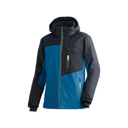 Skijacke Maier Sports "Oravice", Herren, Gr. 50, blau (k&ouml;nigsblau), 100% Polyester, hoch geschlossener Ausschnitt, Jacken Skijacke, Herren Winterjacke mit RV-Taschen und Kapuze, wasserdicht