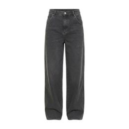 Bequeme Jeans DEF "DEF DEF Straight Fit Jeans", Damen, Gr. XS, US-Gr&ouml;&szlig;en, anthra washed, 100% Baumwolle, unifarben, Jeans