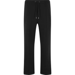 Stoffhose Urban Classics "Urban Classics Fluffy Pintuck Trackpants", Herren, Gr. L, US-Gr&ouml;&szlig;en, schwarz, 61% Viskose, 34% Polyimid, 5% Elasthan, normal, Hosen Stoffhose