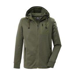 G.I.G.A. by Killtec Funktionsjacke "GS 85 MN JCKT", Herren, Gr. 4XL, olivgr&uuml;n, Oberseite: 90% Polyester, 10% Elasthan.R&uuml;ckseite: 100% Polyester.Obermaterial 2: 100% Polyester.F&uuml;llung: 100% Polyester, G.I.G.A. DX BY KILLTEC, Jacken Funktionsjacke, Hybridjacke, 10.000 mm wasserdicht, daunenfrei, Teflon EcoElite&trade;
