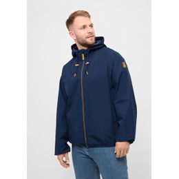 Funktionsjacke Derbe "Packby", Herren, Gr. L, navy peony, Obermaterial: 100% Polyester; Futter: 100% Polyester, normal, Raglan&auml;rmel B&uuml;ndchen, Jacken Funktionsjacke, faltbare Jacke, wasserabweisend, winndicht