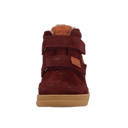 Trainingsschuh Lurchi "Lurchi Marki 2 Barefoot-TEX", Kinder, Gr. 24, bordo, Leder, Schuhe
