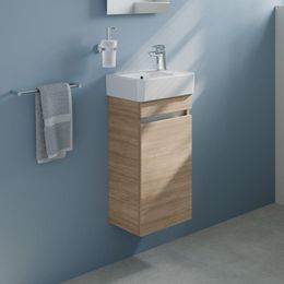 Geberit Renova Plan Handwaschbecken, evineo ineo5 evo Unterschrank B: 36 cm, 1 T&uuml;r, mit Griffmulde,, 500382011+BE0981OA,