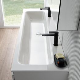 rivea Dia ultraflacher M&ouml;belwaschtisch B: 161 H: 14,2 T: 51,5 cm, BR0129WH,