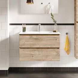 evineo ineo2 Unterschrank B: 100 cm, 2 Ausz&uuml;ge, mit Griffmulde, f&uuml;r evineo ineo2 Waschtisch,, BE0702OP,