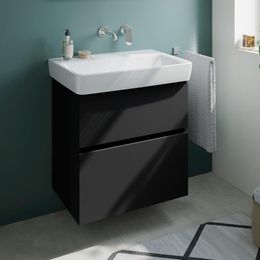Geberit Renova Plan Waschtisch, evineo ineo5 evo Unterschrank B: 70 cm, 2 Ausz&uuml;ge, mit Griffmulde,, 501647008+BE0987BM,